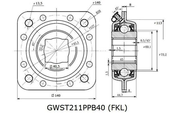 GWST211PPB40 | Подшипник купить на оптовом складе